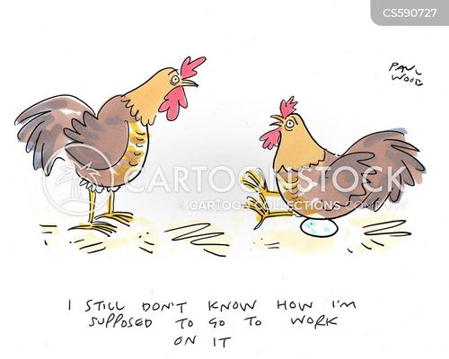 Chicken Eggs Cartoons and Comics - funny pictures from CartoonStock
