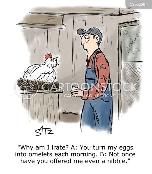 Omelettes Cartoons and Comics - funny pictures from CartoonStock