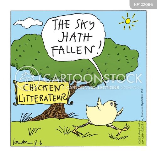 The Sky Is Falling Cartoons and Comics - funny pictures from CartoonStock