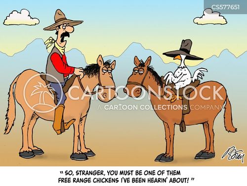 Cowboys On Horses Cartoons and Comics - funny pictures from CartoonStock