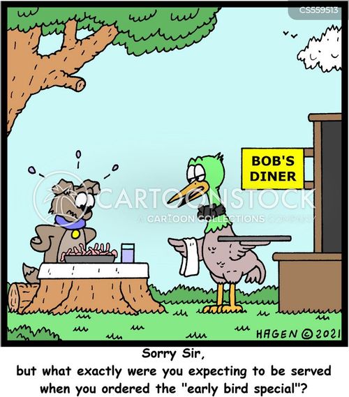Early Bird Special Cartoons and Comics - funny pictures from CartoonStock