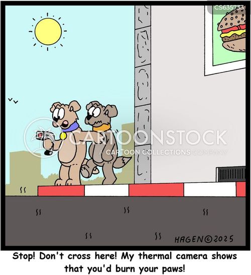 Hot Pavement Cartoons and Comics - funny pictures from CartoonStock