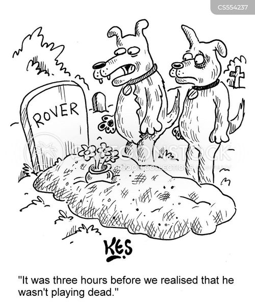 Play Dead Cartoons and Comics - funny pictures from CartoonStock