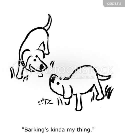 Dog Barking Cartoons and Comics - funny pictures from CartoonStock