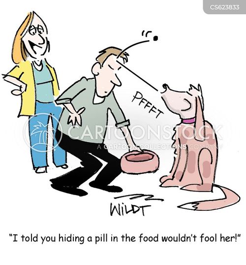 Hiding Medication Cartoons and Comics - funny pictures from CartoonStock
