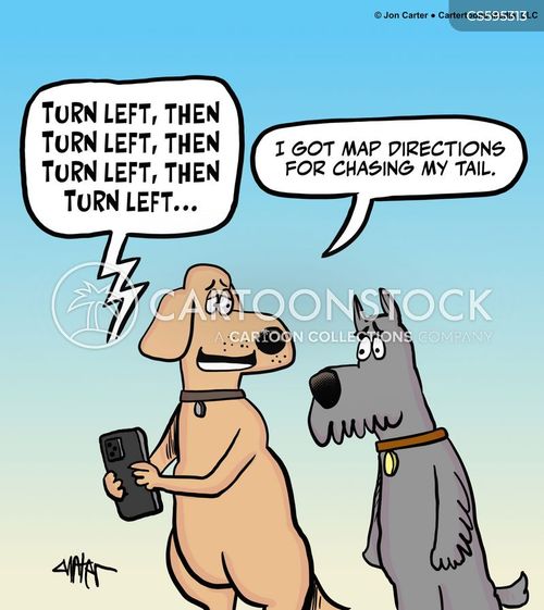 Tail Chasing Cartoons and Comics - funny pictures from CartoonStock