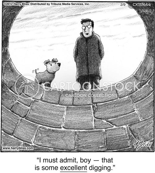 Digging Frenzy Cartoons and Comics - funny pictures from CartoonStock