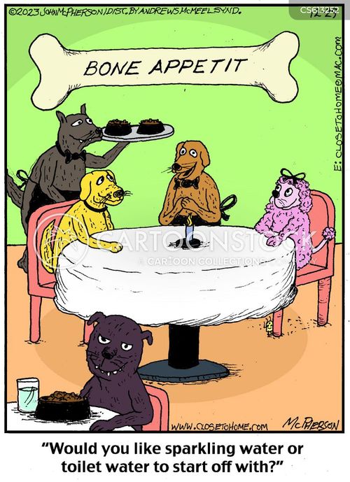 Dog Waiter Cartoons and Comics - funny pictures from CartoonStock