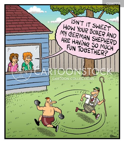 Boxer Dog Cartoons and Comics - funny pictures from CartoonStock