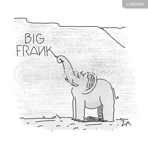 Elephant Graffiti Cartoons and Comics - funny pictures from CartoonStock