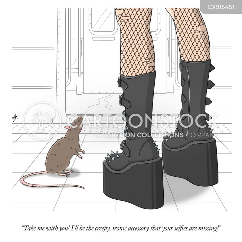 Goth Fashion Cartoons and Comics - funny pictures from CartoonStock