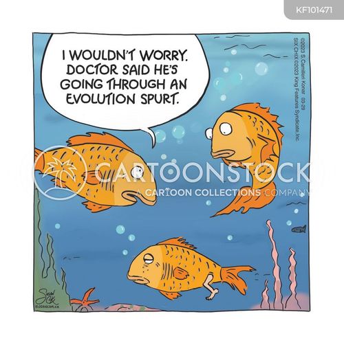 Fish With Legs Cartoons and Comics - funny pictures from CartoonStock