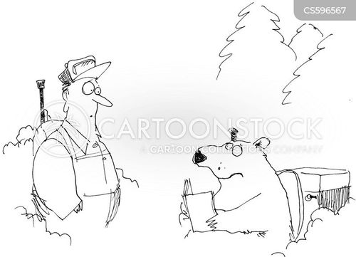 Bear Encounters Cartoons and Comics - funny pictures from CartoonStock