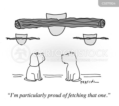 Fetch Competition Cartoons and Comics - funny pictures from CartoonStock