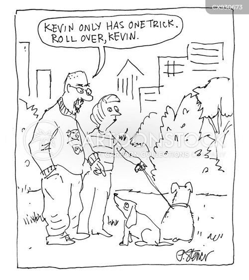 Dog Rolling Cartoons and Comics - funny pictures from CartoonStock