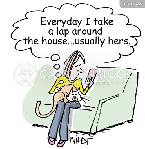 Running Laps Cartoon