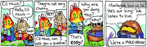Animal Reporter Cartoons and Comics - funny pictures from CartoonStock