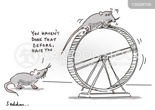 Running Wheel Cartoons and Comics - funny pictures from CartoonStock