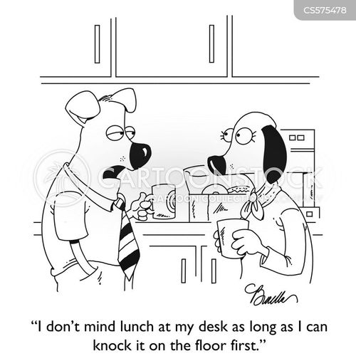 Lunch At The Office Cartoons and Comics - funny pictures from CartoonStock