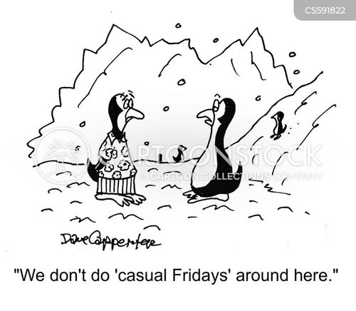 Friday Dress Cartoons and Comics - funny pictures from CartoonStock