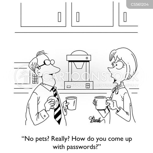 Weak Passwords Cartoons and Comics - funny pictures from CartoonStock