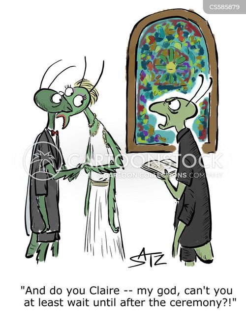 Praying Mantises Cartoons and Comics - funny pictures from CartoonStock