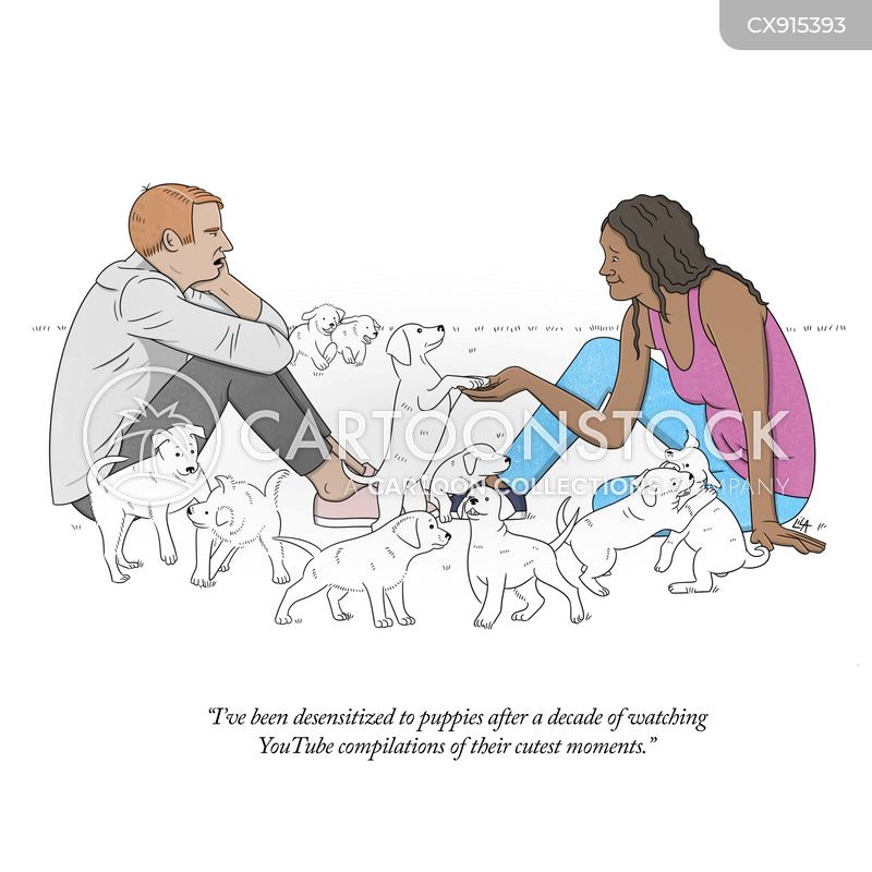 Litter Of Puppies Cartoons and Comics - funny pictures from CartoonStock