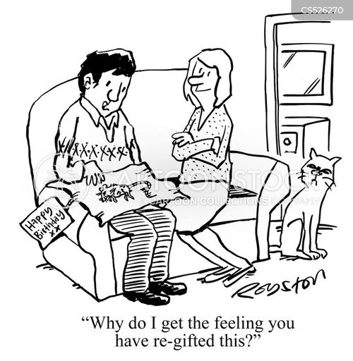 Regifting Cartoons and Comics - funny pictures from CartoonStock