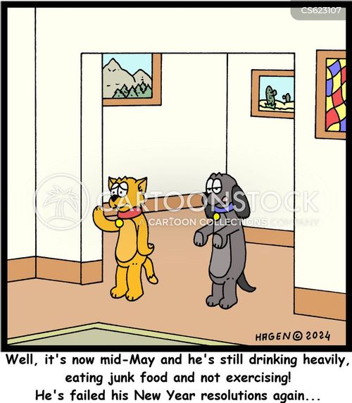Failed Resolutions Cartoons and Comics - funny pictures from CartoonStock