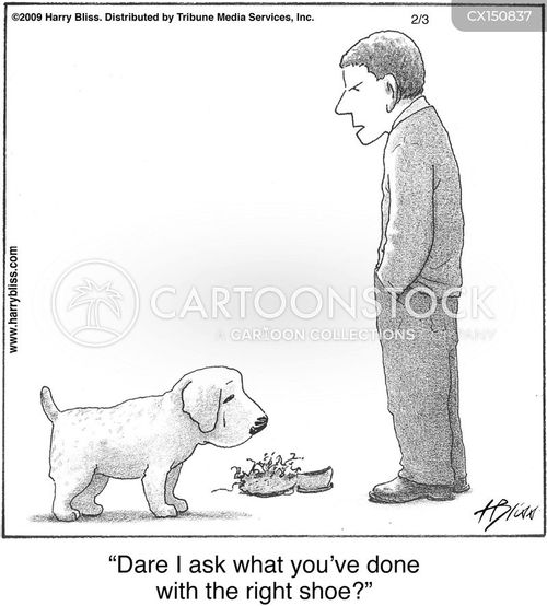 Shoe Damage Cartoons and Comics - funny pictures from CartoonStock