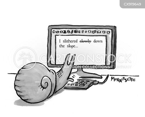 Slow Typing Cartoons and Comics - funny pictures from CartoonStock