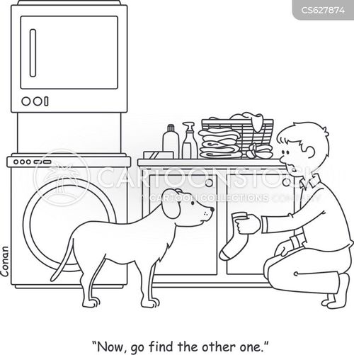 Missing Sock Cartoons and Comics - funny pictures from CartoonStock