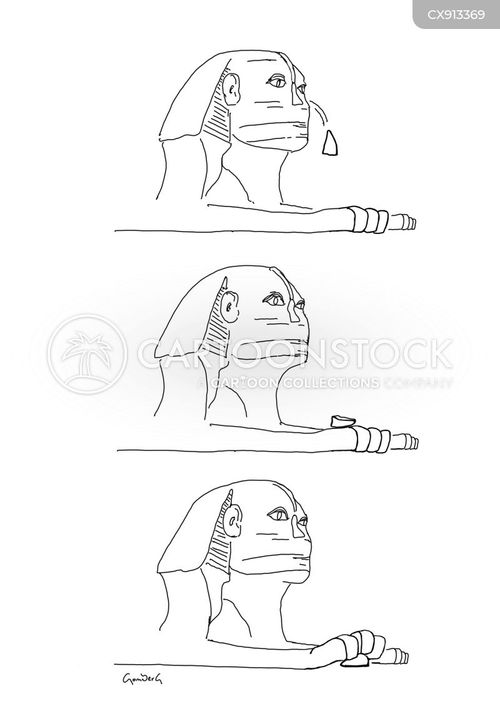 Sphinx Nose Cartoons and Comics - funny pictures from CartoonStock