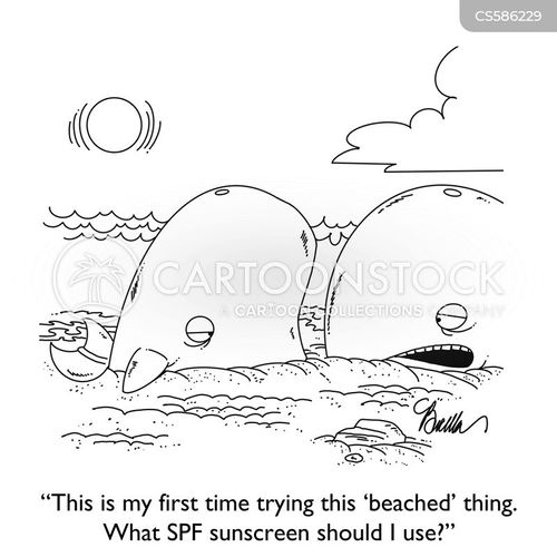Sunscreen Cartoons and Comics - funny pictures from CartoonStock