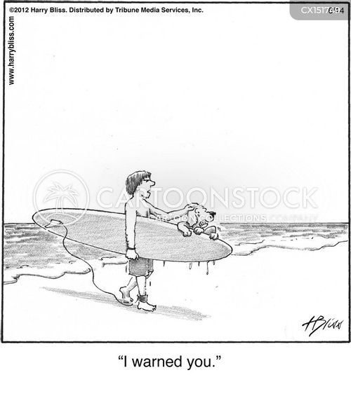 Riding Waves Cartoons and Comics - funny pictures from CartoonStock