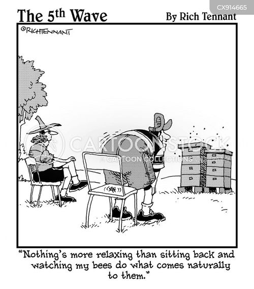 Bee Diseases Cartoons and Comics - funny pictures from CartoonStock