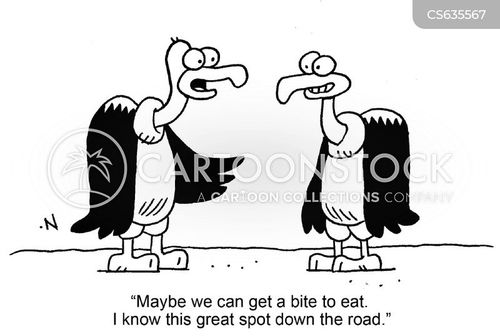 Carrion Dinner Cartoons and Comics - funny pictures from CartoonStock