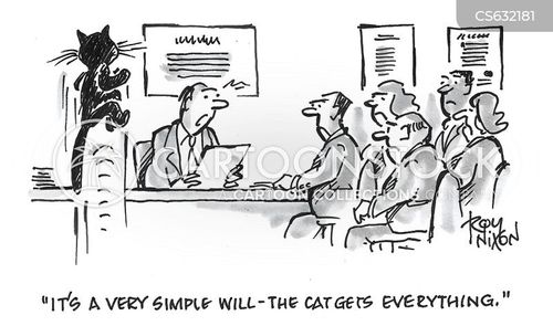 Reading Of The Will Cartoons and Comics - funny pictures from CartoonStock