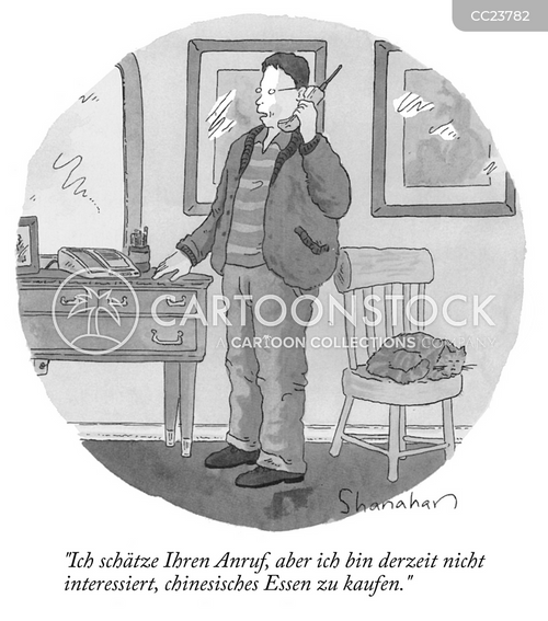 Cartoons und Karikaturen mit Gute Anrufe