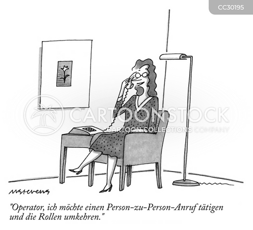 Cartoons und Karikaturen mit Operator