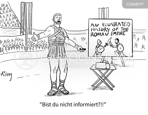 Cartoons und Karikaturen mit Altes Rom