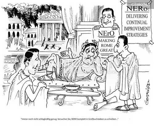 Cartoons und Karikaturen mit Antikes Rom