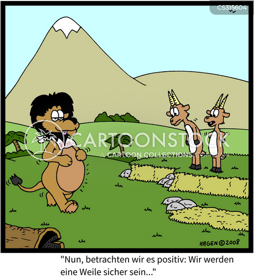 Cartoons und Karikaturen mit Auf Der Sicheren Seite