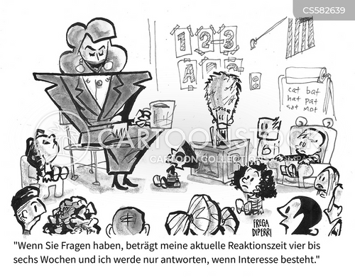 Cartoons und Karikaturen mit Akt