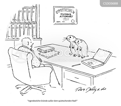 Cartoons und Karikaturen mit Das Quietschende Rad