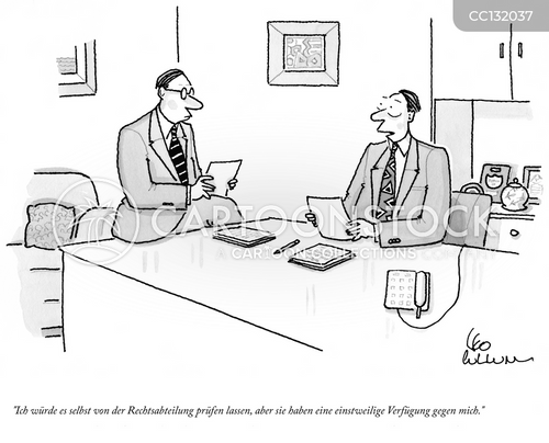 Cartoons und Karikaturen mit Rechtliche Dokumentation