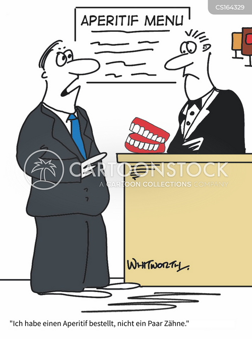 Cartoons und Karikaturen mit Aperitif