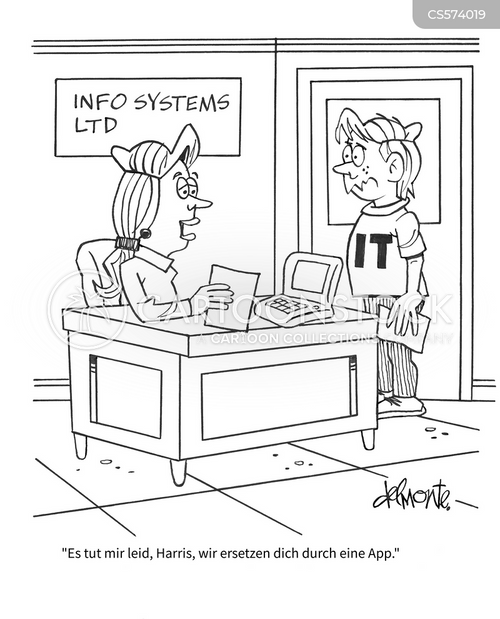Cartoons und Karikaturen mit Computer-apps