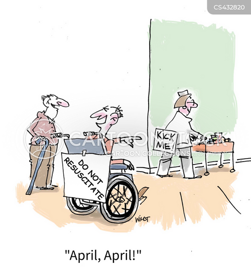 Cartoons und Karikaturen mit April