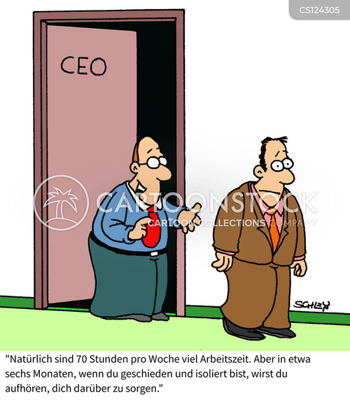 Cartoons und Karikaturen mit Arbeitszeit